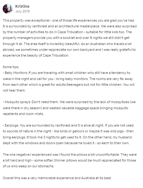 Airbnb Review Example what You Want Your Guests To Say About You 