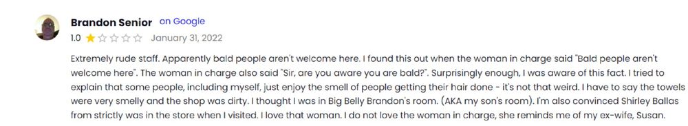 Examples of bad reviews (and some epic negative review responses)